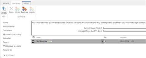 Sharepoint Online Cant Create Subsite From Template Microsoft Qanda