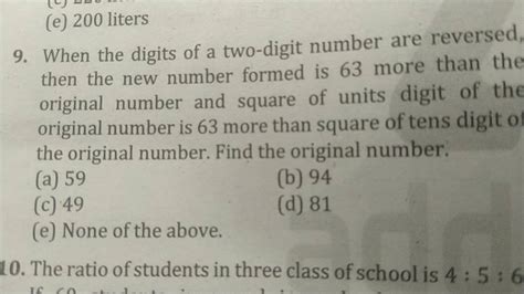When The Digits Of A Two Digit Number Are Reversed Then The New Number F