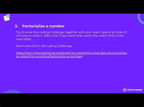 Practice Sessions Level 4 Exercise 3 Factorialize A Number YouTube