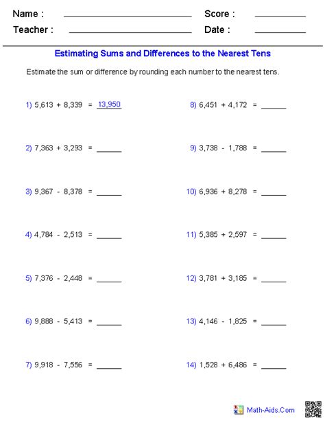 Estimate Quotient Worksheet Printable Template Calendar Worksheets Library