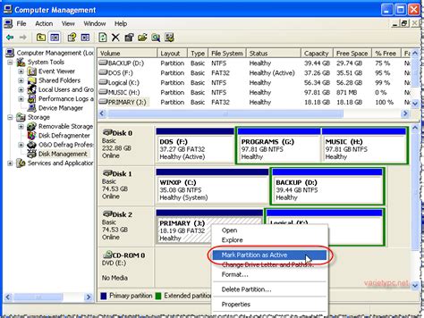 Disk Management กบการจดการพารทชนบน Windows