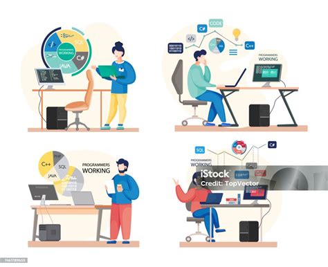 Teknik Dan Pengkodean Programmer Programmer Bekerja Pada Pengembangan Web Pada Komputer