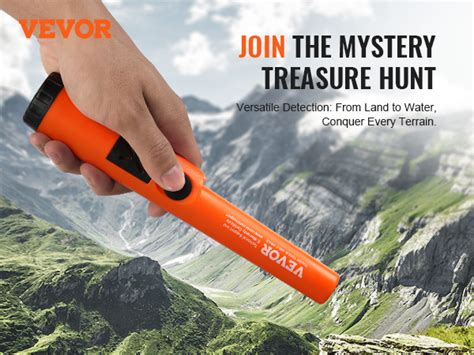 Vevor Metal Detector Pinpointer Partial Waterproof Handheld Pin