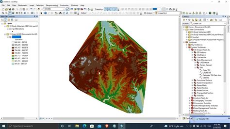 Create Tin In Arcmap Using 3d Points Geomatics Engineering Nepal Youtube