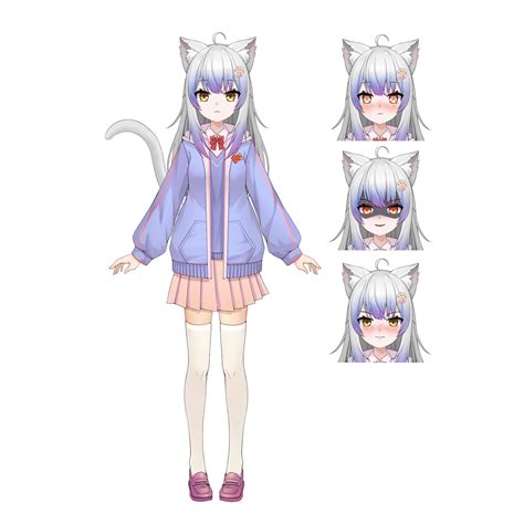 Vtuber Model Super Fine Video Full Body Live2d Sample Custom Etsy