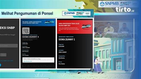 Contoh Pengumuman Snbp 2024 Peserta Tidak Lolos And Cara Ceknya