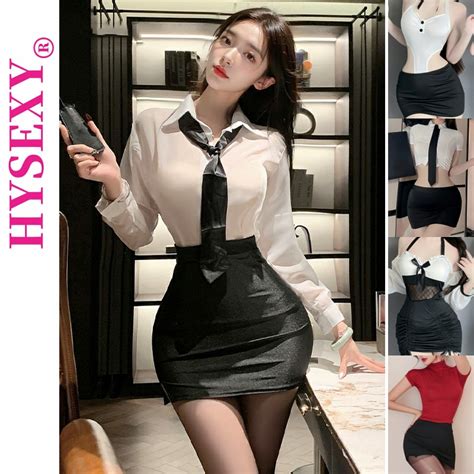 Women Secretary Uniform Lady Secretary Role Play Costume Home Office