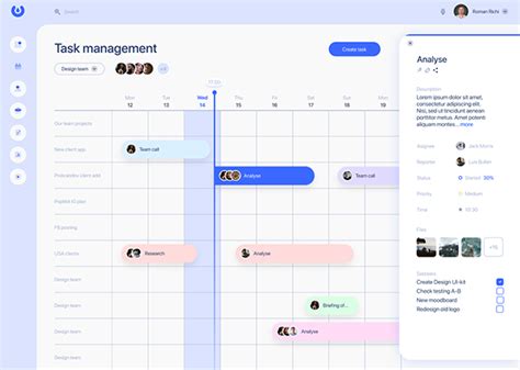 Dashboard Task Management UI UX Behance