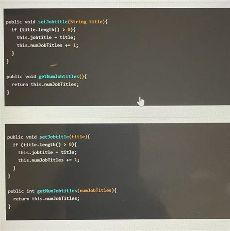 solved for the class employee example provided in tutorial
