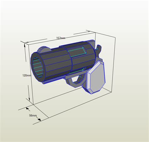브롤스타즈 콜트 총 만들기 무료 도안 종이모형하는남자 네이버 블로그