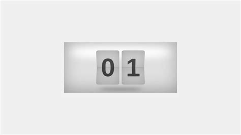 3d Flip Clock Counter In Pure Css