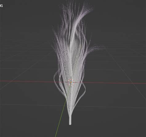 羽毛 羽毛建模 Blender布的