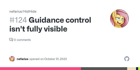 Guidance Control Isnt Fully Visible · Issue 124 · Nefariushidhide