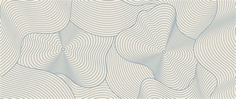 Abstract Line Art Background Minimalist Pencil Hand Drawn Contour Doodle Scribble Curve Lines