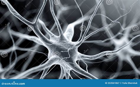 Intricate Network Of Neuron Cells Microscopic View Of Neural Connections And Synaptic