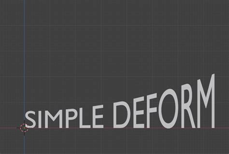 Simple Deform Modifier Blender 43 Manual