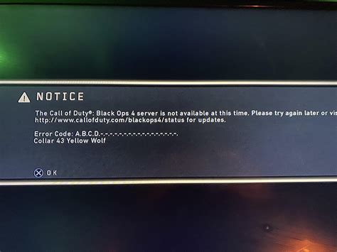 Anybody Else Having This Error It Started Doing It Today Rcallofdutyblackops4