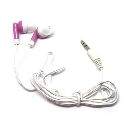 Pink Stereo Earbud Headphones Tfd Supplies