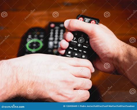 Fight For The Remote Control Stock Image Image Of Blur Lifestyle 126930449
