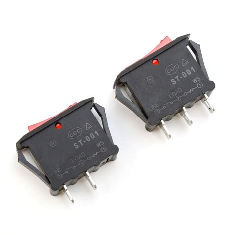Red Spst 2 Pin 3 Pin On Off Rocker Switch Rocker Switch And Onoff Switch