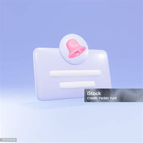 텍스트 와 미리 알림3d 팝업 푸시 알림 아이콘 벡터 그림입니다 0명에 대한 스톡 벡터 아트 및 기타 이미지 0명 뉴스레터 로고 Istock