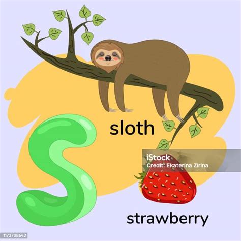 자식 알파벳의 문자 S입니다 벡터 그래픽 과일에 대한 스톡 벡터 아트 및 기타 이미지 과일 교습 교육 Istock