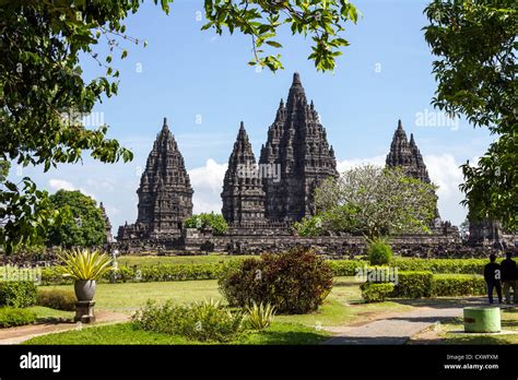 Prambanan Temple Near Yogyakarta On Java Island Indonesia Stock Photo