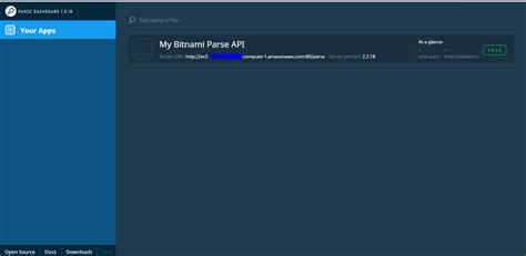 Mongodb Parse Bitnami Server Is Not Showing Database Data In The
