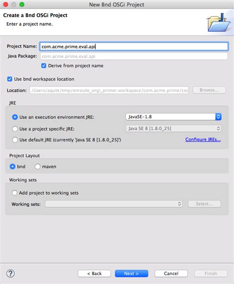 Api Project Bndtools