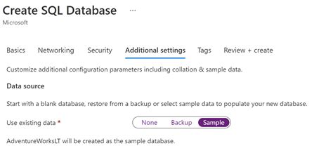 How To Add Adventureworks Sample To Azure Sql Database