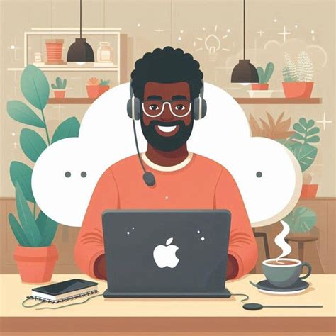 Joyful Cloud Developer Premium Ai Generated Image