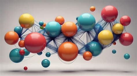 Network Structure Chemical Bonds In Molecular Level Of Lines And Points Dots And Connections Ai