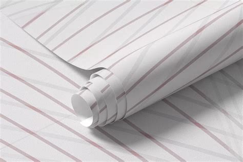 Фототапети за стена Абстрактен модел с вълнообразни листа в меки розови нюанси върху светъл фон