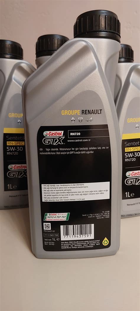 Моторное Масло Castrol GTX RN 0720 — Infiniti QX70, 3 л, 2014 года ...