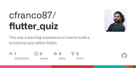 Carlos Franco Ruiz On Linkedin Github Cfranco87flutterquiz This Was A Learning Experience