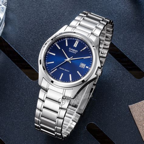 卡西欧男士石英表商务休闲运动手表casio防水表皮带男表mtp 1183a虎窝淘
