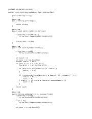 Implementing Java MyString Class Word Count Digit Conversion