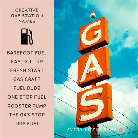 100 Best Gas Station Names Clever Catchy And Creative Every