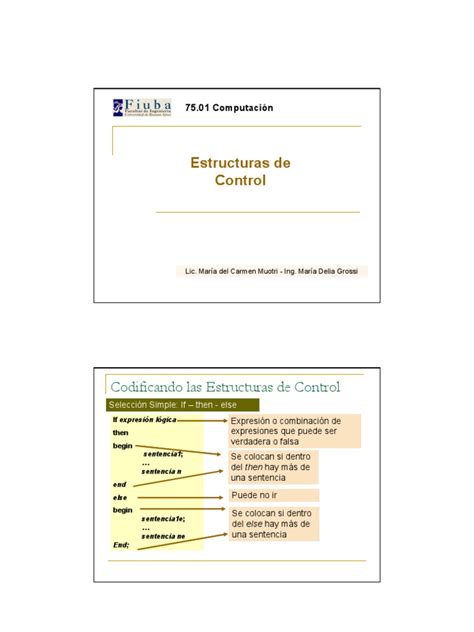 Pascal Estructuras De Control Pdf Zodíaco Flujo De Control