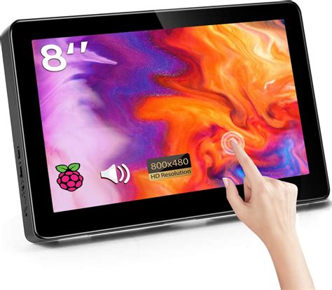 Ulrhzar 8 Inch Touchscreen Monitor Portable Screen Small Monitor Dual Lcd Display