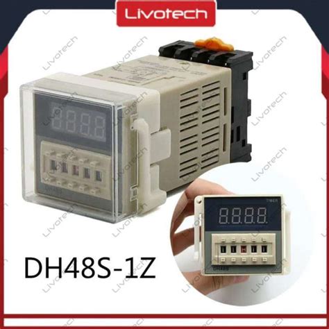 Jual Digital Timer DH48S S Delay Relay Twin Counter Digital Precision Relay Time 220V AC Di