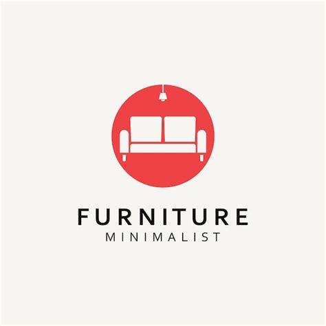 가구 회사를 위한 가구 로고 템플릿 크리에이티브 심볼 프리미엄 벡터