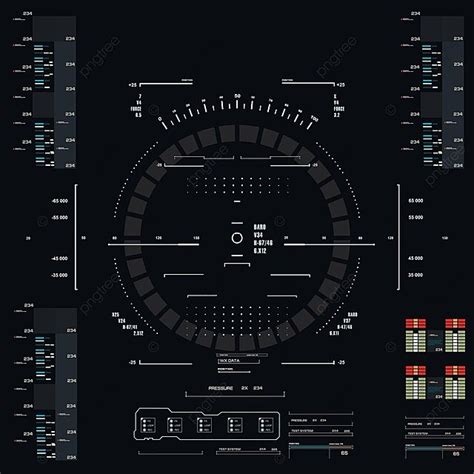 Futuristic Blue Virtual Graphic Touch User Interface Counter Background