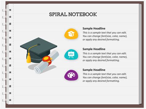 Spiral Notebook Background Powerpoint