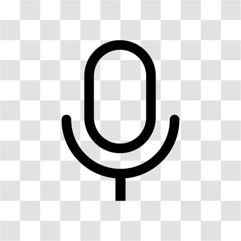 Mic Symbol Vector Hd Png Images Outline Mic Symbol Isolated Icon Illustration Sign Png Image