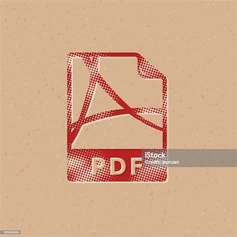Halftone Icon Portable Document File Format Stock Illustration Download Image Now Book