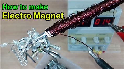 How To Make Electromagnet At Home Easy Science Project YouTube
