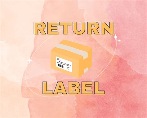 Return Label Etsy