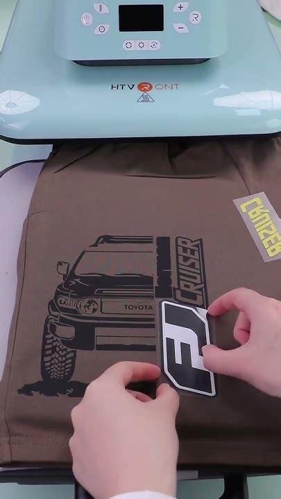 Htv론트 열 전사 팁 최적의 결과를 위해 열 프레스 매트를 이용하여 평평한 표면에서 열 프레스를 사용하세요 Htv론트 이스프리 열프레스 열전사 Shorts