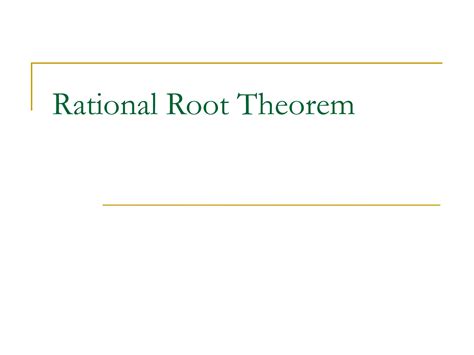 Rational Root Theorem And Examples Pptx Classical Music Music